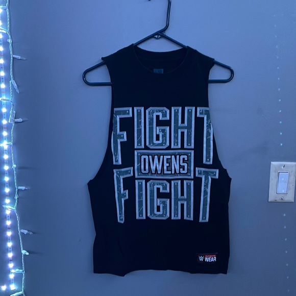 Shirts | Kevin Owens Wwe Nxt Fight Owens Fight Gray Cut Off Tee Shirt ...